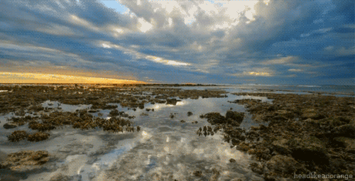 Гифка пейзаж облака coral reef гиф картинка, скачать анимированный gif ...