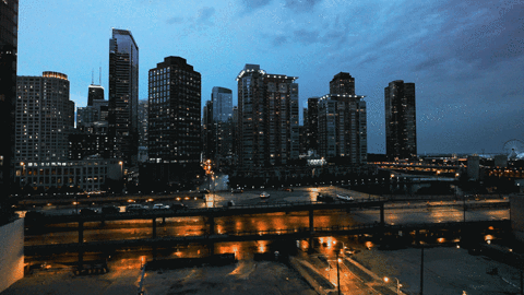 Cinemagraph chicago nightfall GIF on GIFER - by Zulutaxe