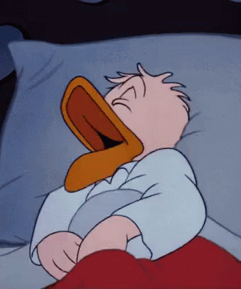 GIF tired snoring donaldduck - animated GIF on GIFER - by Faelar