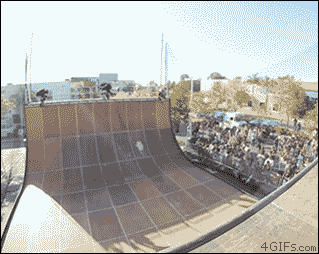 GIF skateboarding jumping halfpipe - animated GIF on GIFER - by Sirasida