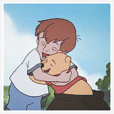 Hugging winnie the pooh christopher robin GIF on GIFER - by Ghoron
