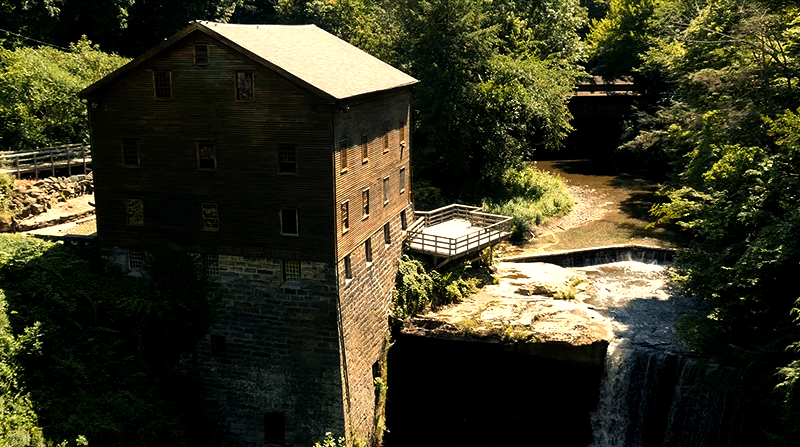 GIF watermill cinemagraph waterfall - animated GIF on GIFER - by Mogor