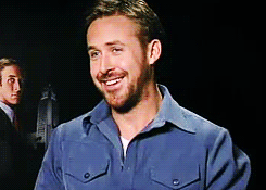 Ryan Gosling Laughing Gif