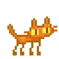 GIF pixels transparent cat - animated GIF on GIFER - by Whispercaster