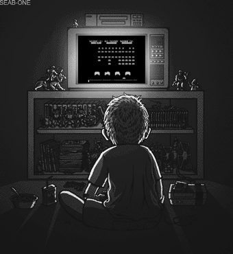 Atari space invaders old GIF on GIFER - by Banius