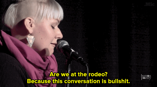 GIF mic feminism poetry - animated GIF on GIFER - by Kathridor