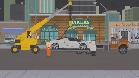 GIF car bakery towing - animated GIF on GIFER - by Grojas