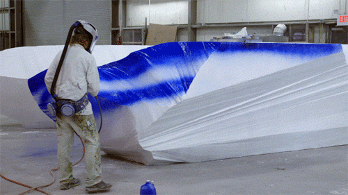 Spray paint art sculpture GIF on GIFER - by Moghma