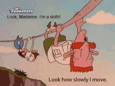 Reaction sloth GIF on GIFER - by Nalmezar