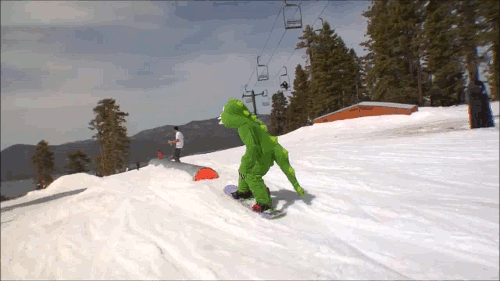 Snowboarding snowboarding dinosaur sports GIF on GIFER - by Voodoole