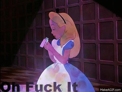 GIF alice in wonderland alice go ask alice - animated GIF on GIFER - by ...