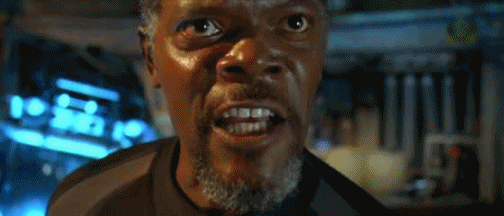 Gif Enojado De Samuel L. Jackson Star Wars Episodio I: La Amenaza