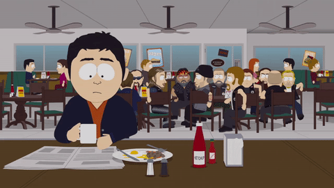 GIF breakfast lonely cafeteria - animated GIF on GIFER - by Arcanesong