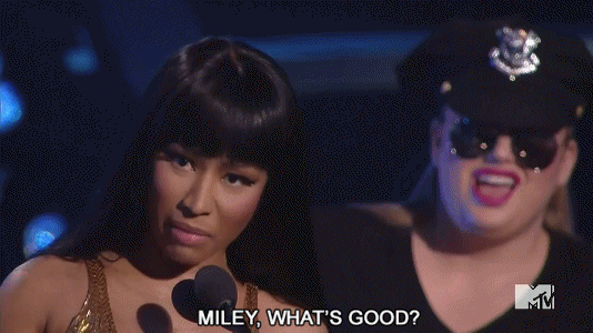 Miley cyrus nicki minaj mtv GIF on GIFER - by Rainconjuror
