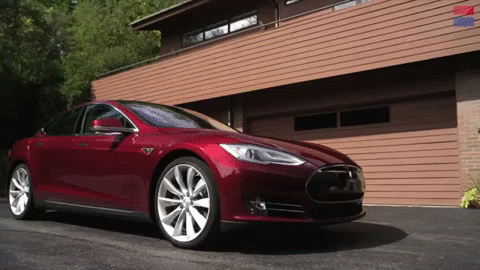 GIF car transportation tesla - animated GIF on GIFER - by Malarus