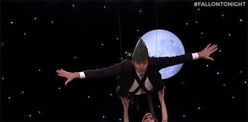 Comedy flying peter pan GIF on GIFER - by Sabandis
