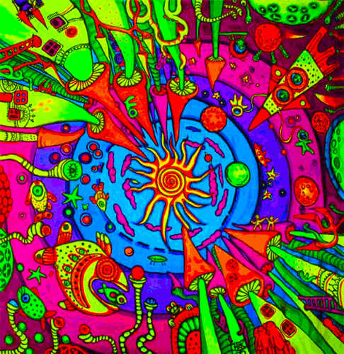 Psychedelic 420 GIF on GIFER - by Fenrikree