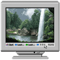 Pixel waterfall pixel computer GIF on GIFER - by Mutaur