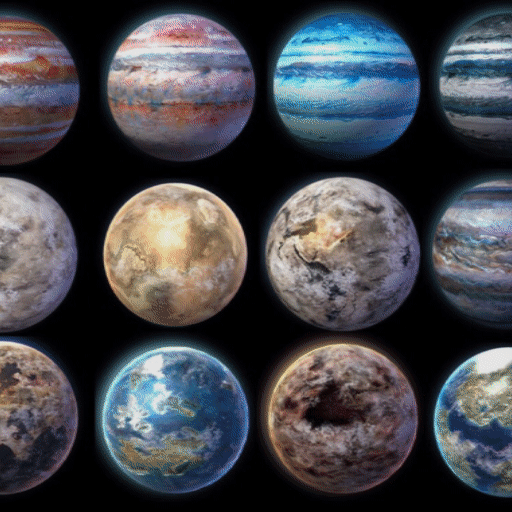 GIF planets - animated GIF on GIFER - by Anamath
