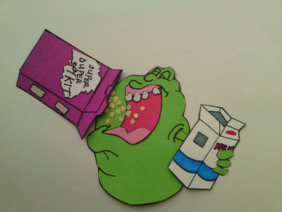 GIF ghostbusters fan art slimer - animated GIF on GIFER - by Barad