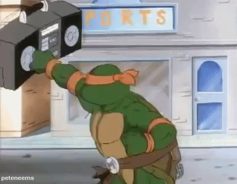 Boombox ninja turtles teenage mutant ninja turtles GIF on GIFER - by ...