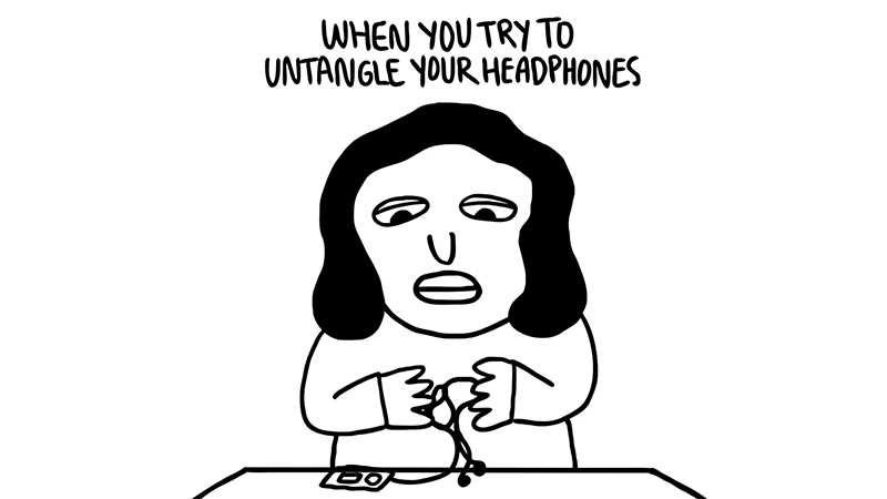 Mixed up tangled headphones GIF on GIFER - by Mazulabar