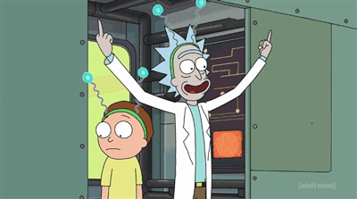 Rick and morty not sure if im rick or morty in this now my sets GIF on ...