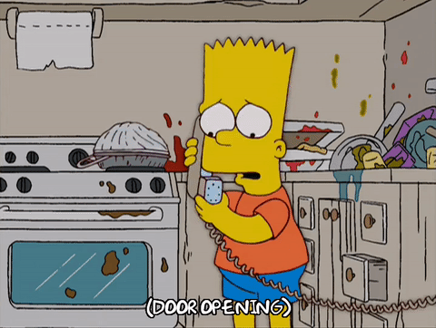 Dirty kitchen bart simpson season 16 GIF on GIFER - by Mezishicage