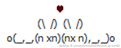 Bunny pixel ascii art GIF on GIFER - by JoJorg