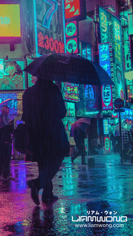 GIF city night neotokyo - animated GIF on GIFER - by Umris