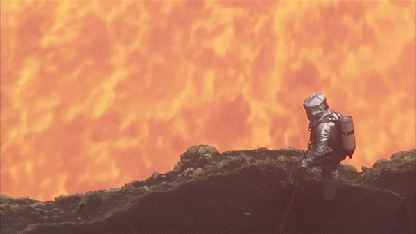 Volcanology lava lake earth GIF on GIFER - by Nikobar
