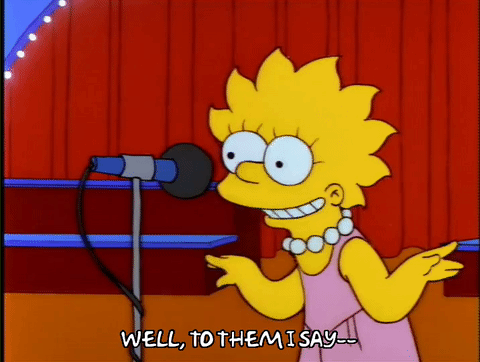 Smiling microphone lisa simpson GIF on GIFER - by Windstaff