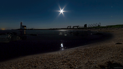 GIF lighthouse moonlight cinemagraphs - animated GIF on GIFER - by ...
