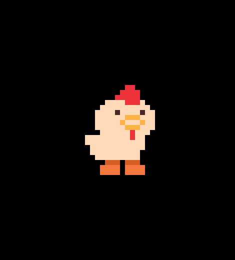 8 bit chicken pixel GIF on GIFER - by Aurilbine