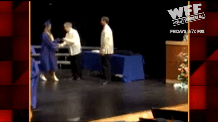 Graduate fails GIF on GIFER - by Moonwalker
