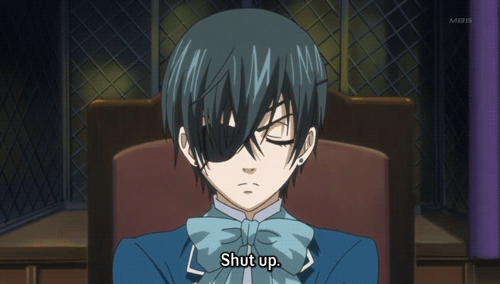 Black butler is my current ffaaavvvv stop talking be quiet GIF en GIFER ...