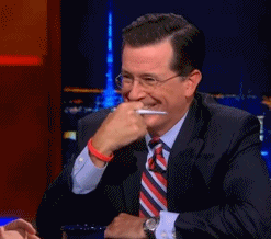 Stephen colbert the colbert report bryan cranston GIF on GIFER - by Faetaur