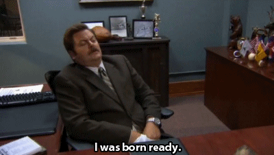 Ron Swanson Desk Gif