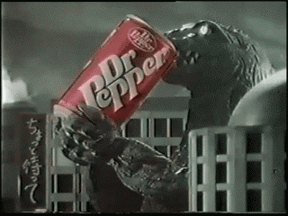 Soda dr pepper godzilla GIF on GIFER - by Bladesinger