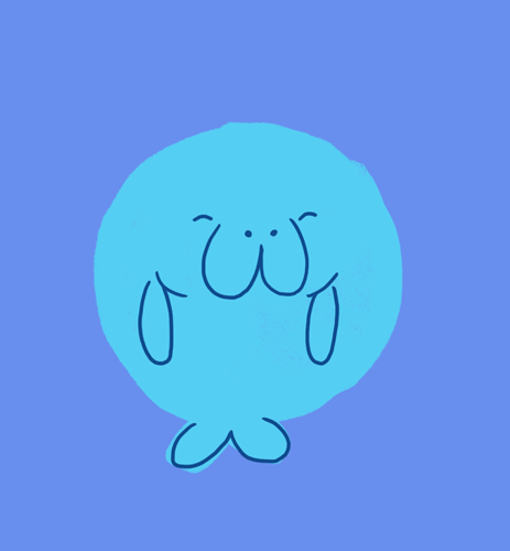 GIF manatee happy cute - animated GIF on GIFER - by Shakashakar