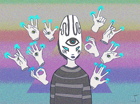 GIF illuminati psychedelic psilocybin - animated GIF on GIFER - by Grigamand