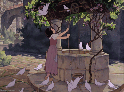 Snow white and the seven dwarfs disney princess singing GIF on GIFER ...