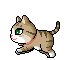 Run transparent kitty GIF on GIFER - by Anaginn