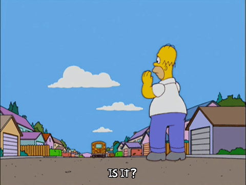 GIF see you is it homer simpson - animated GIF on GIFER - by Andromardana