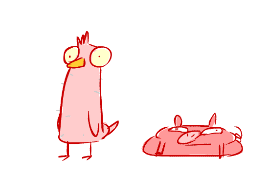 GIF chicken pig animation - animated GIF on GIFER - by Grathis