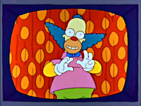 Krusty the clown GIF on GIFER - by Dougal