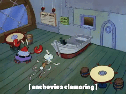 Spongebob Anchovies Gif
