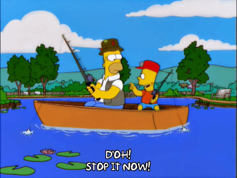 Fishing homer simpson bart simpson GIF on GIFER - by Shakasa