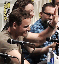 Michael fassbender james mcavoy sdcc GIF on GIFER - by Nann