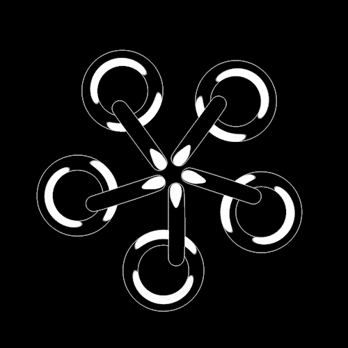 GIF geometry art black and white - animated GIF on GIFER - by Donn
